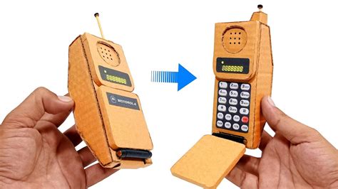 Old Motorola Pt 550 How To Make A Cardboard Flip Phone How To Make A