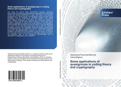 Some Applications Of Quasigroups In Coding Theory And Cryptography Von