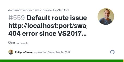 Default Route Issue Localhostportswagger 404 Error Since Vs2017 1551 · Issue 559