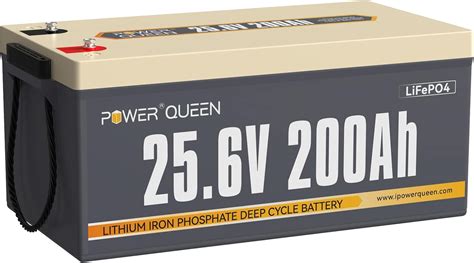 Buy Power Queen V Ah LiFePO Battery Lithium Battery Built In A BMS KWh Deep