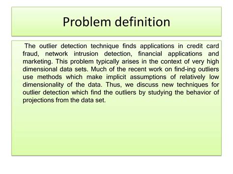 Outlier Detection For High Dimensional Data Ppt