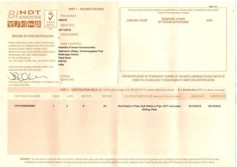 Ranandhapraveen Ramamoorthy On Linkedin Received Pcn Level Ii Ut Certification