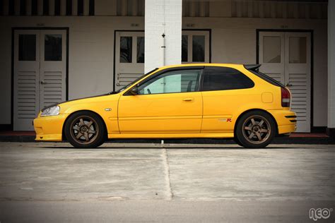 Honda Civic Yellow Type R Ek9 Vtec Daily