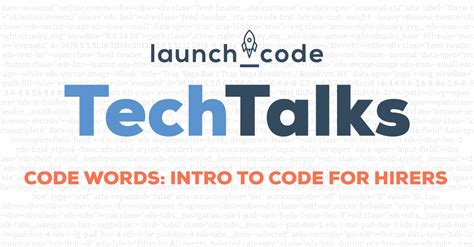 Code Words Intro To Code For Hirers Online Refresh Miami