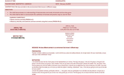 Final Blocks Of Time Lesson Plan Co For Merge Pdf Human