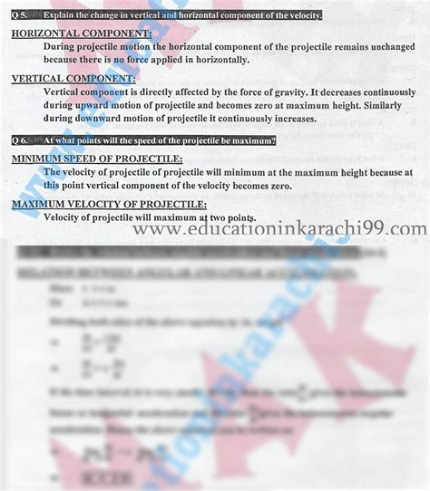 Solution Horizontal Component Vertical Component Speed Of Projectile