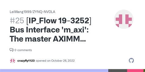 IP Flow 19 3252 Bus Interface M Axi The Master AXIMM Interface Must Have Required Port Maps