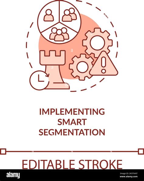 Implementing Smart Segmentation Terracotta Concept Icon Stock Vector Image And Art Alamy