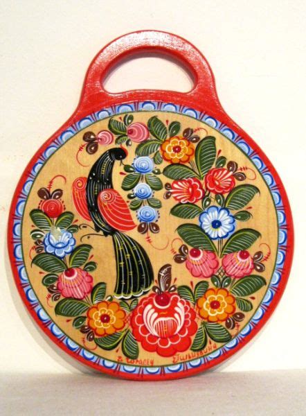 Городецкая роспись | Декоративная роспись, Роспись картинки, Роспись по ...