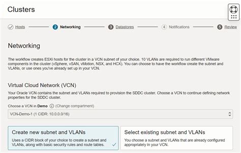 Create A Multi Cluster Oracle Cloud Vmware Solution Software Defined Data Center