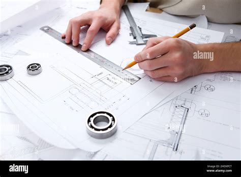 Drawing Technical Drawing Measurements Drawings Measurement Stock Photo Alamy