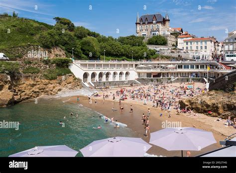 Plage Du Port Vieux Biarritz Pyrenees Atlantiques Aquitaine Basque