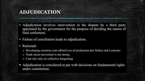Arbitration And Adjudication Ppt