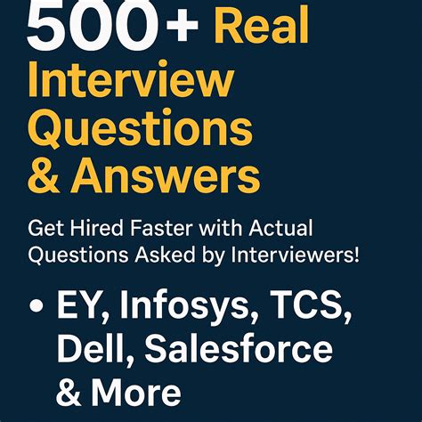500 Real Interview Questions And Answers From Top Tech Companies Ey