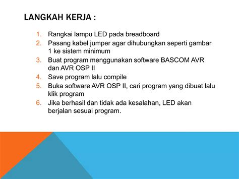 running led dengan atmega16 pptx