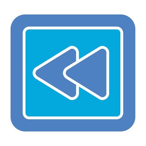 Premium Vector Backward Button Icon