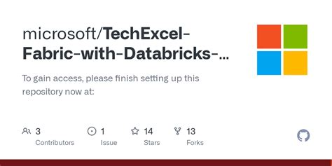 Github Microsofttechexcel Fabric With Databricks For Data Analytics To Gain Access Please