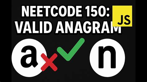 Neetcode Valid Anagram Youtube