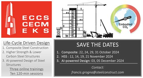 Eccs European Convention For Constructional Steelwork On Linkedin Register Now To Our Webinar