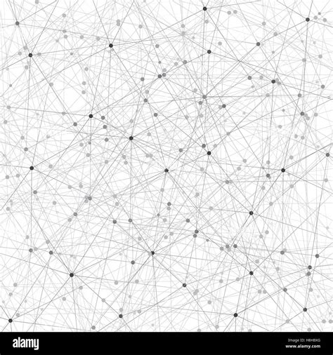 Grey Graphic Background Molecule And Communication Connected Lines With Dots Vector
