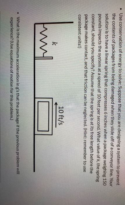 Solved • Use Conservation Of Energy To Solve Suppose That