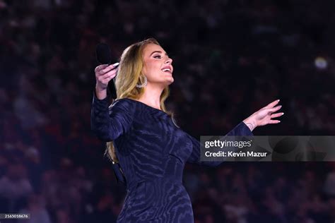 Adele Performs Onstage At Messe München On August 02 2024 In Munich