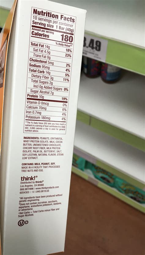 Trader Joes Think Bars Keto Protein Bars Trader Joes Reviews