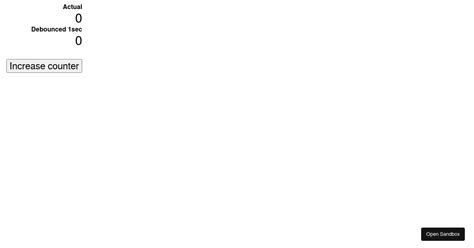 React Dynadux Debounce Example Codesandbox