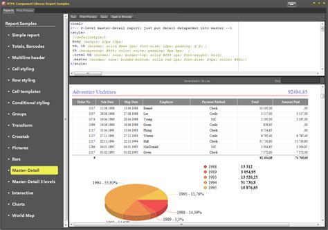 Html Report Library For Delphi Inside Html Report Template Download