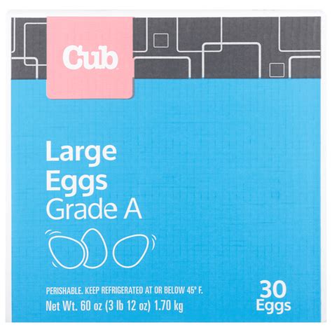 Cub Eggs Large 30 Each Delivery Or Pickup Near Me Instacart