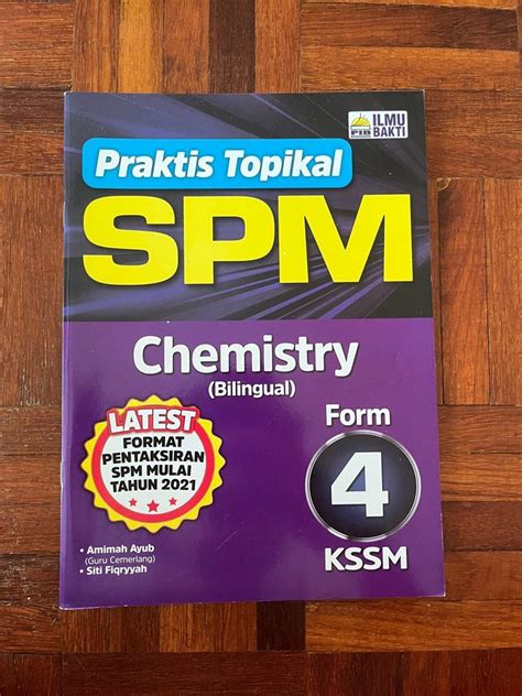 Spm Chemistry Form 4 5 Revision Workbook Secondary Hobbies And Toys Books And Magazines