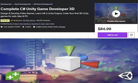 give u complete course of c sharp unity game developer 3d by bratitis fiverr
