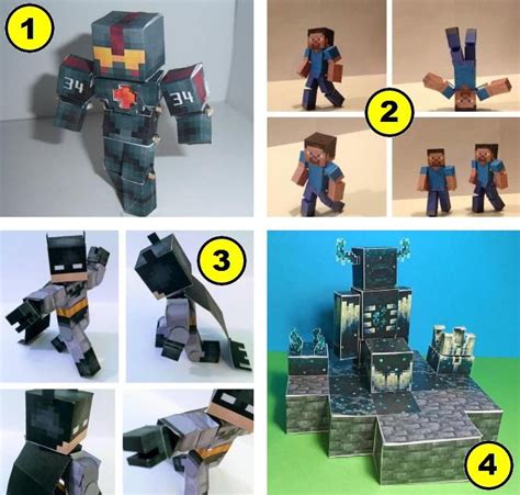 Papermau Minecraft Dungeons Tower Guard Paper Toy By Minecraftisthebest2008 Via Pixel