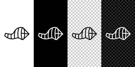 설정 라인 콘 기상 바람 바람 바람 베인 아이콘 은 흑백 배경에 격리 윈드삭은 바람의 방향과 강도를 나타냅니다 벡터