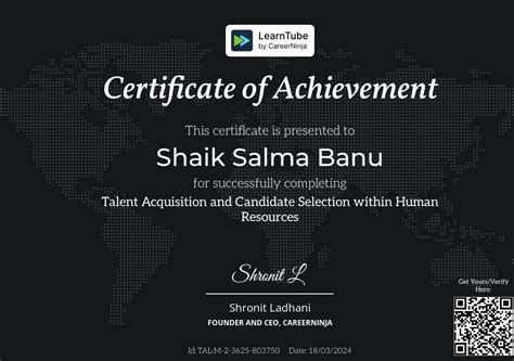 Salma Sk On Linkedin Careerninja Learntube Talentacquisition Candidateselection