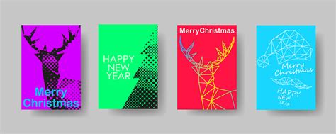 화려한 휴가 크리스마스 커버 유행 디자인 서식 파일 벡터 배경 설정 전단지 배너 플 래 카드 포스터에 대 한 산업 디자인 손으로