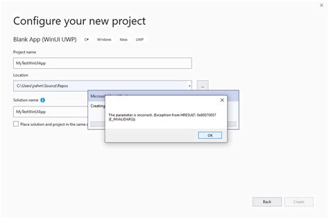 Error Creating Winui Blank App · Issue 1994 · Microsoftmicrosoft Ui