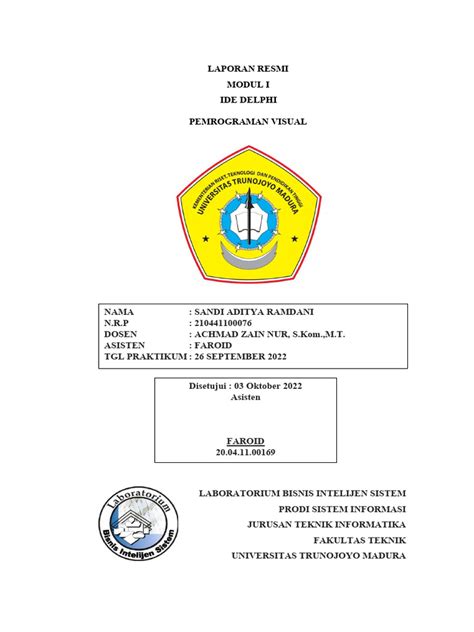 Lapres1 210441100076 Sandi Aditya Ramdani Pdf Komputer
