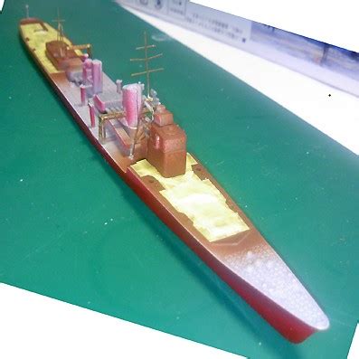 駆逐艦朝霜19リノリウム部マスキング編 模型化資料館2 鉄道模型工作日記 楽天ブログ