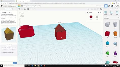 Lets Learn Tinkercad Making And Manipulating Grouped Objects Youtube