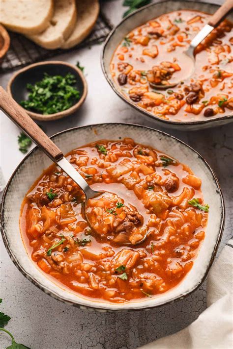 Stuffed Cabbage Roll Soup Foxes Love Lemons