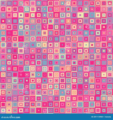 Seamless Square Mosaic Pattern Vector Illustration Stock Vector Illustration Of Shallow