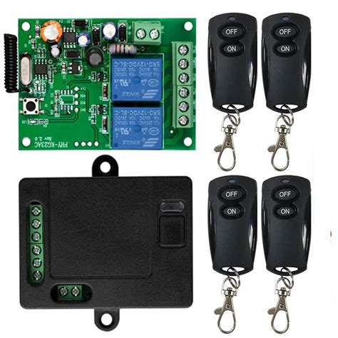 범용 무선 원격 제어 릴레이 라디오 수신기 모듈 차고 오프너용 Rf 스위치 Ac 220 V 2ch 스위치 Aliexpress
