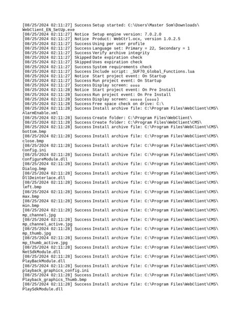 Webctrlocx Setup Log Pdf Computer File Operating System Technology