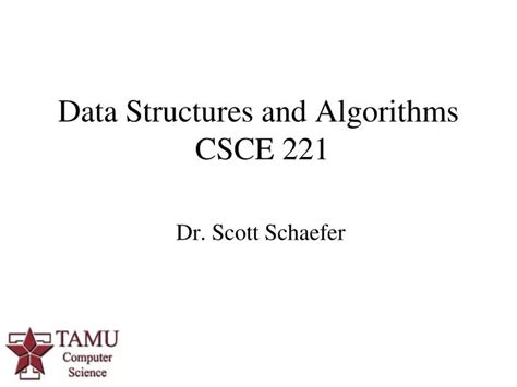 Ppt Data Structures And Algorithms Csce 221 Powerpoint Presentation Free Download Id4379451