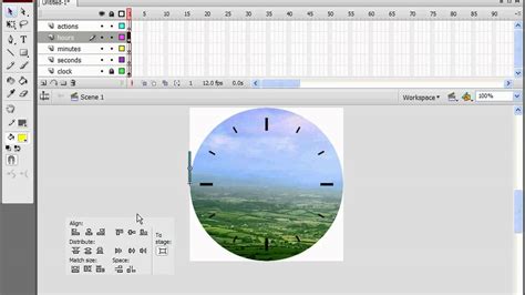 Flash Analog Clock Tutorialmp4 Youtube