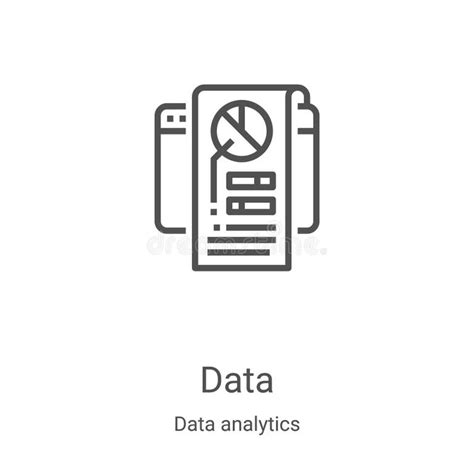Data Icon Vector From Data Analytics Collection Thin Line Data Outline