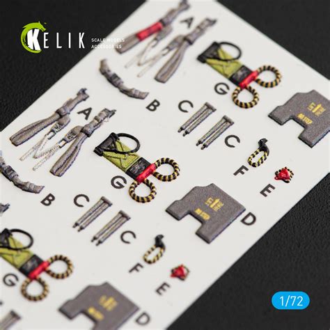 F 4ej Kai Phantom Ii Interior 3d Decals For Hasegawa Kit Kelik K72032