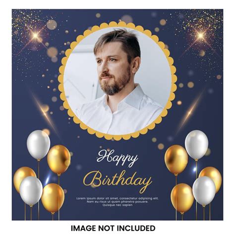 С Днем Рождения карты Премиум векторы