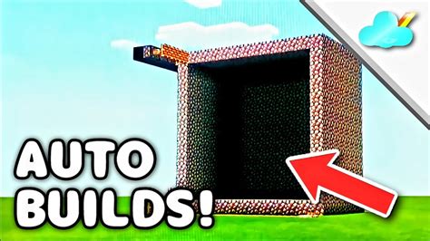How To Make A Self Building House In Minecraft No Commands Youtube
